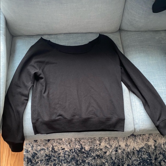 Tops | Off The Shoulder Back Crew Neck Cut Off | Poshmark